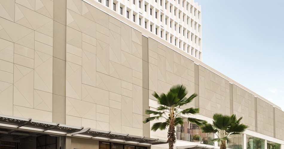 Waikiki Business Plaza | TAKTL Architectural UHPC | Facade + Wall ...
